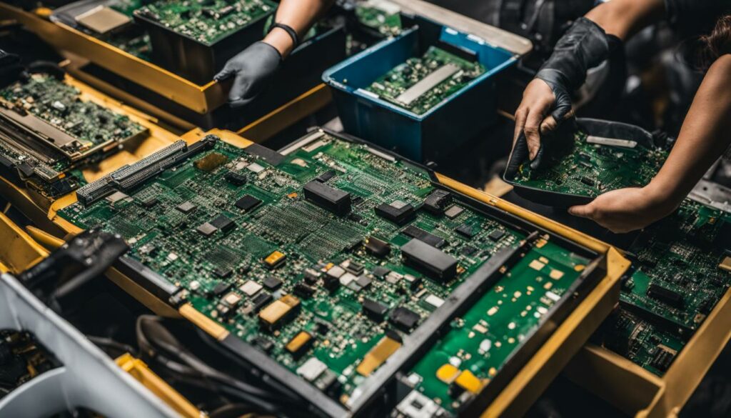 Computer Recycling: From Circuit Boards to Gold Recovery.